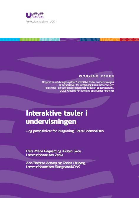 Rapport: Interaktive tavler i undervisningen | Skole IT Esbjerg